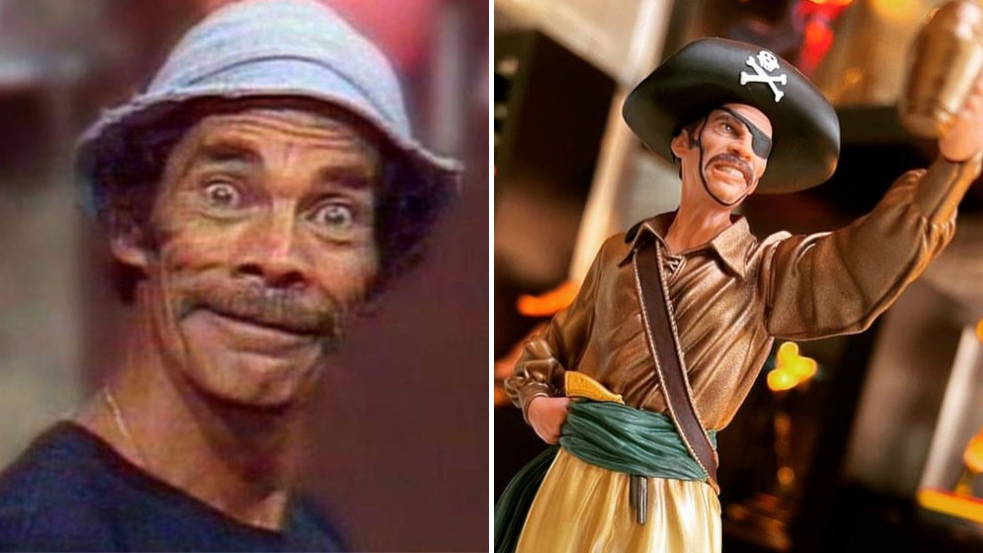 Hijo de Don Ramón muestra la épica figura de pirata de su papá | Shows Noticias | Distrito Comedia