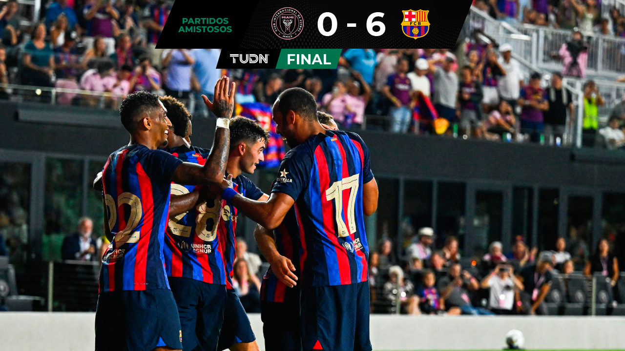 Inter Miami 0-6 Barcelona, amistoso: Video, goles y resumen | TUDN ...