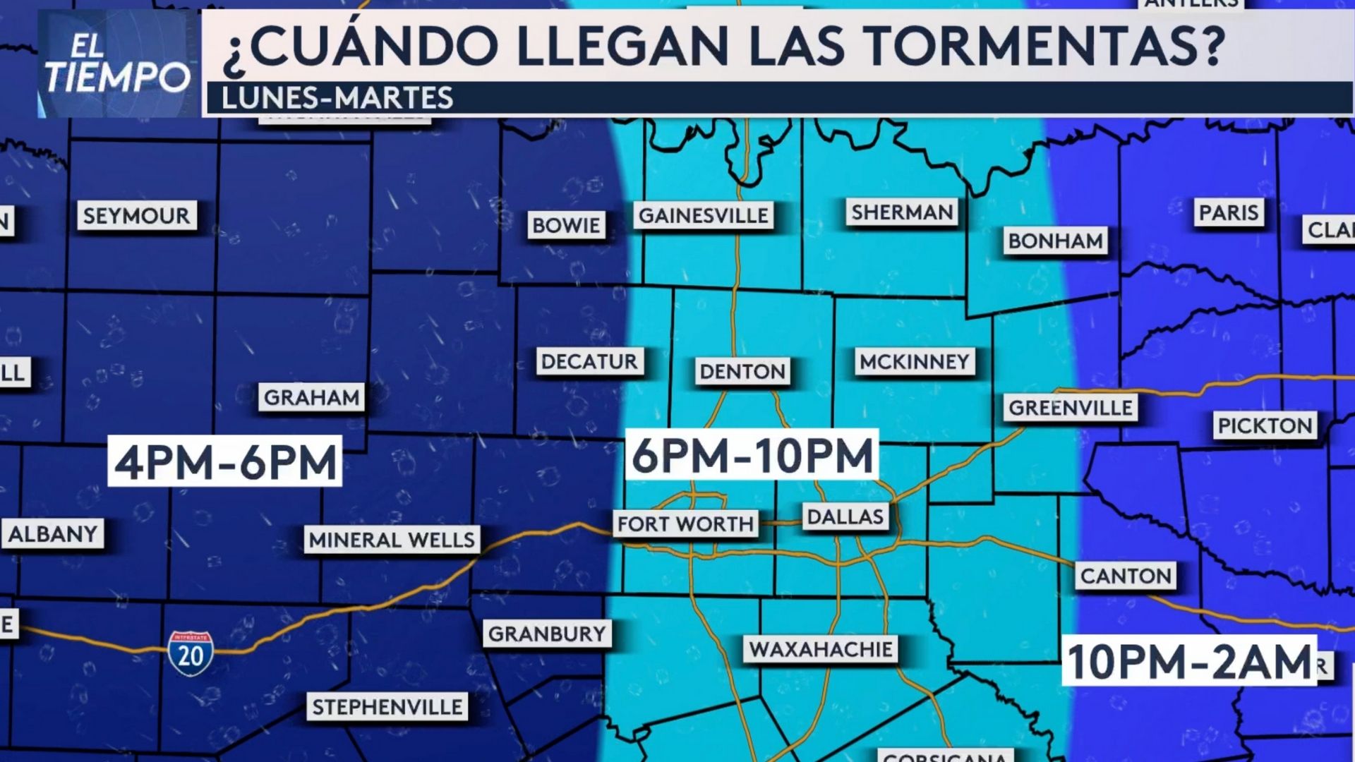 Alerta por tiempo severo: Este es el horario de las tormentas para el ...