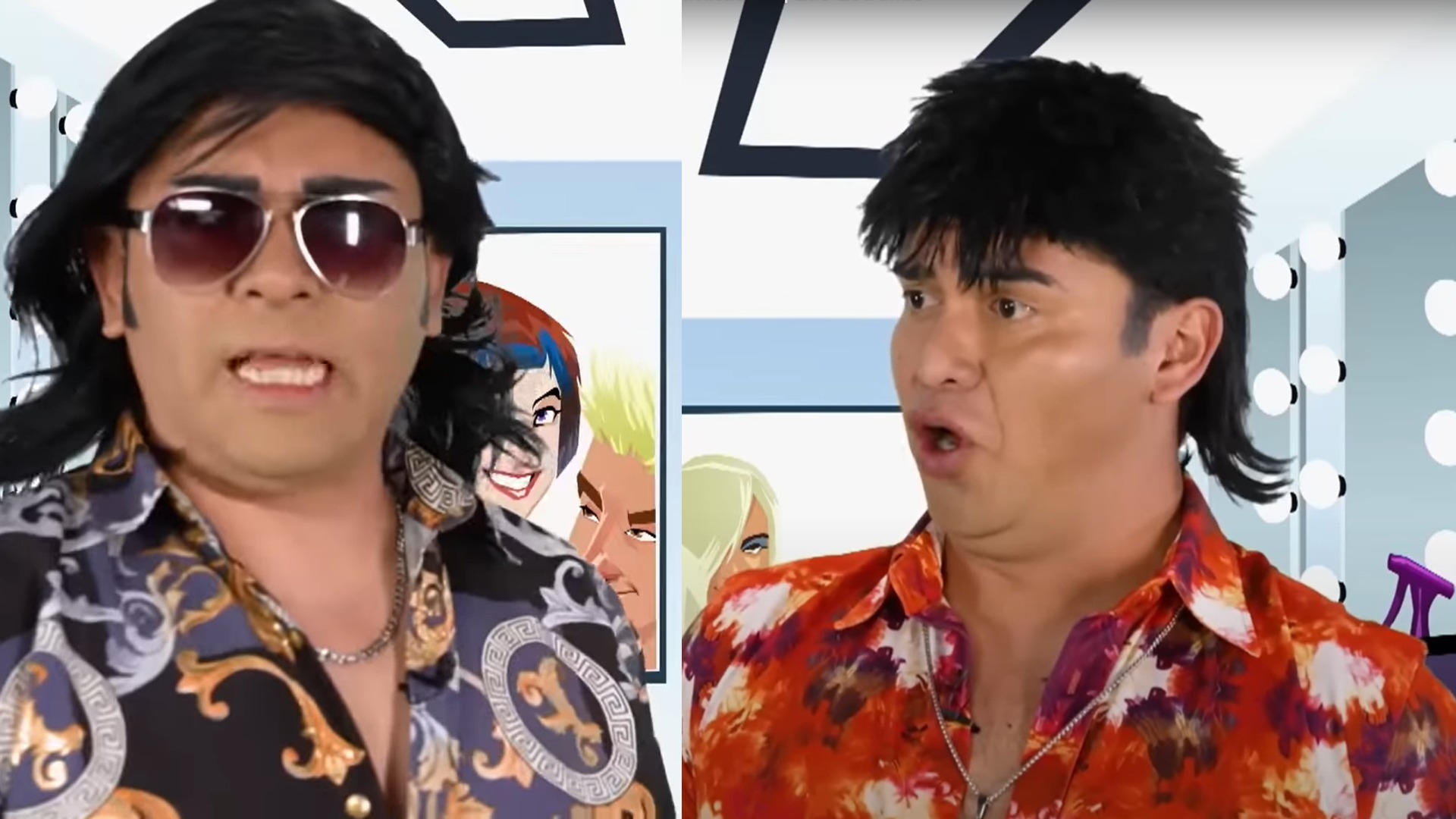 Estos imitadores de Albertano y el Vítor son idénticos a los originales ...