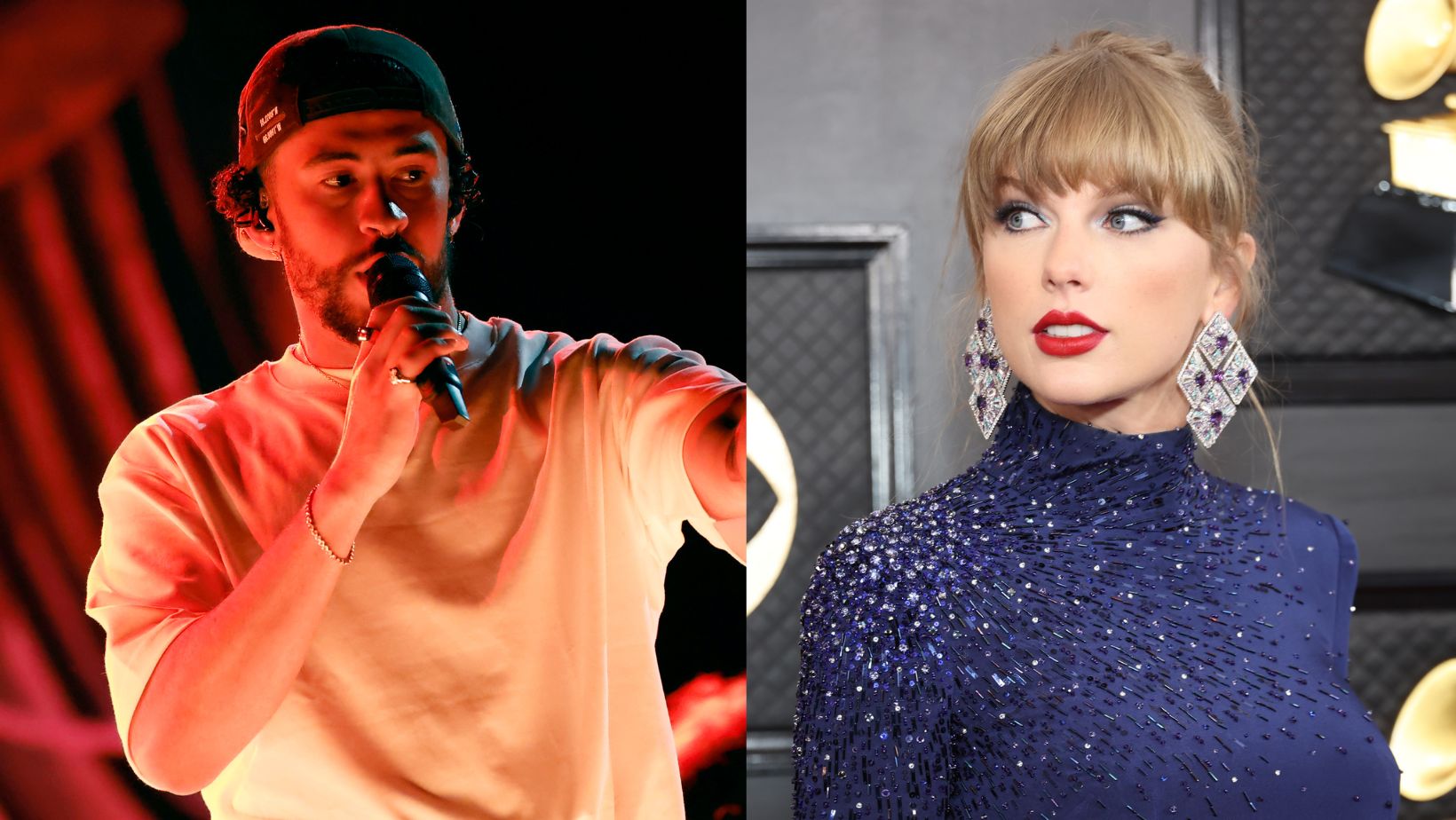 Bad Bunny y Taylor Swift se tomaron fotos juntos en los Grammy y ...