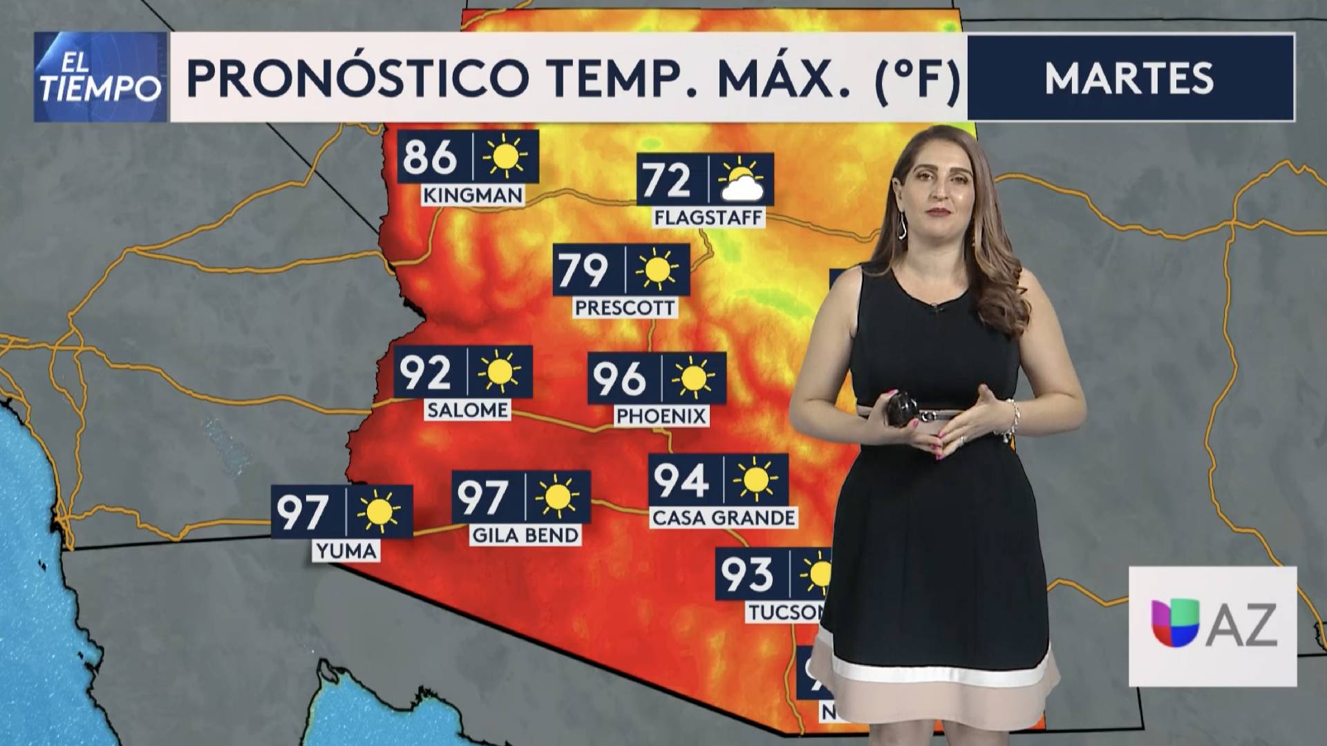 El Tiempo Arizona: Nos esperan condiciones secas con calor intenso ...