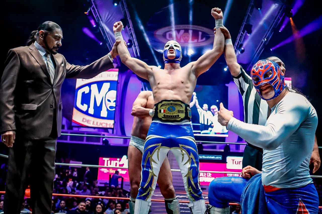 Soberano Jr. retiene el título nacional welter del CMLL | Deportes Más ...