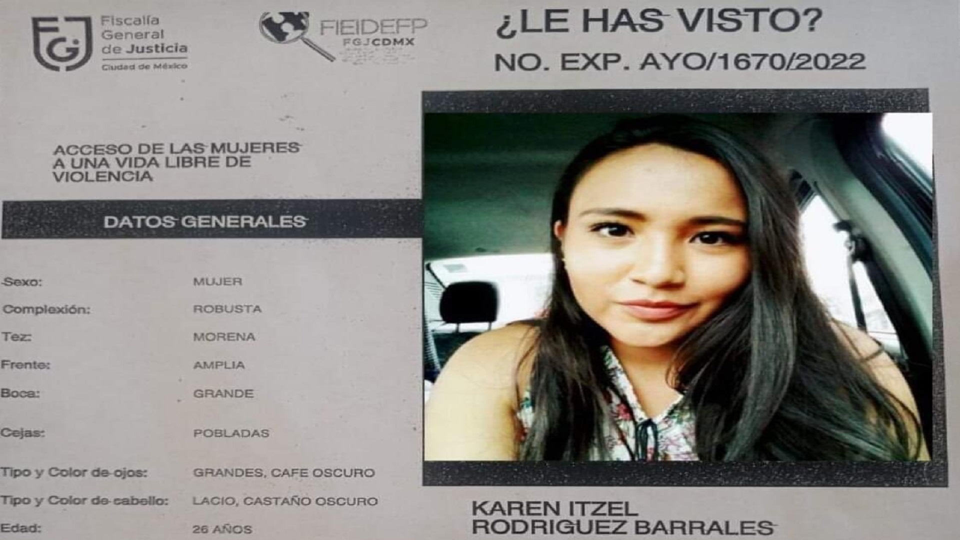 Nunca salió a dejar su tesis y buscan a su hijo: Karen Itzel, la ...