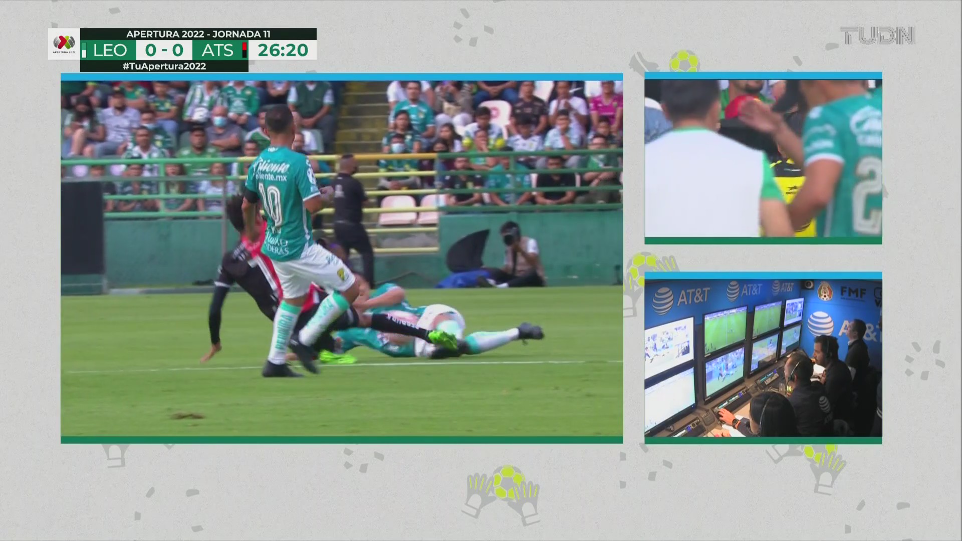 ¡Lo rescata el VAR! La tecnología la quita la expulsión a Ozziel ...