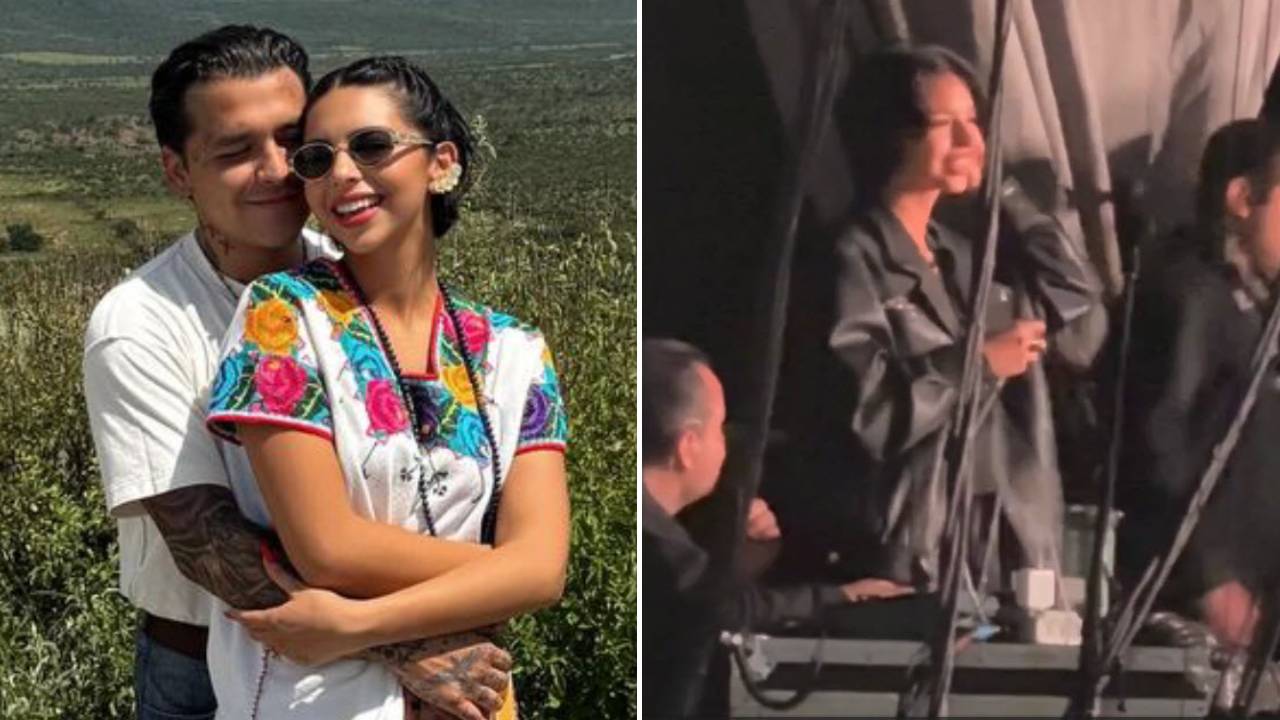 Nodal y Ángela Aguilar: ella se deja ver como nunca en concierto de su esposo | Univision ...