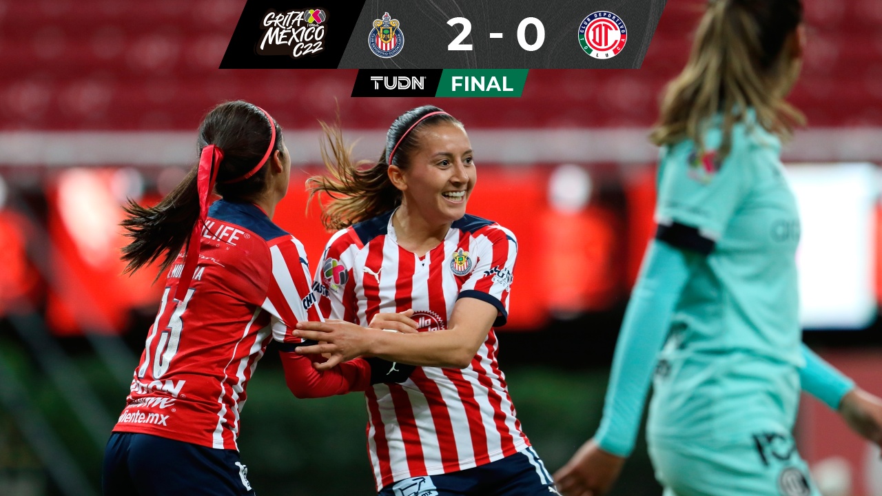 Liga MX Femenil Chivas 2-0 Toluca: Jugadas, goles y resultado | TUDN ...