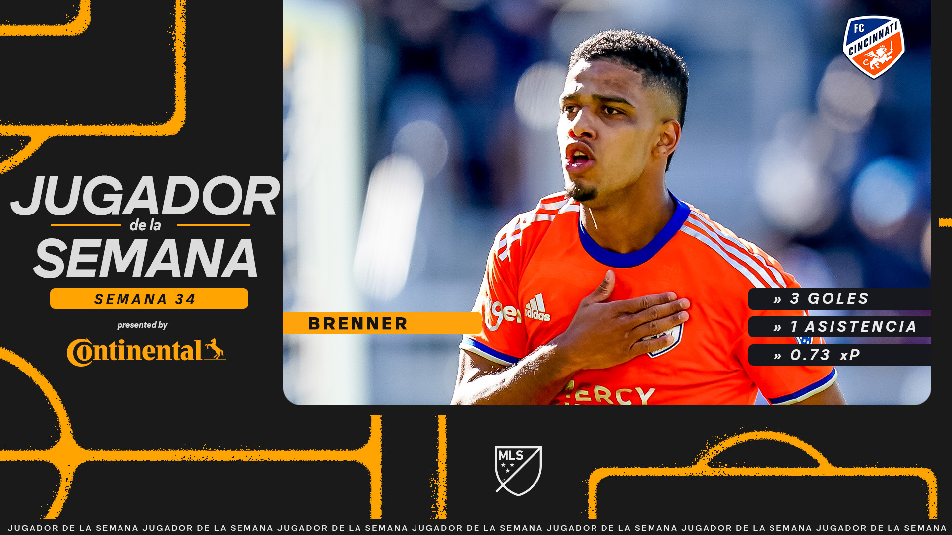 Con 'hat trick' en Decision Day, Brenner es Jugador de la Semana 34 ...