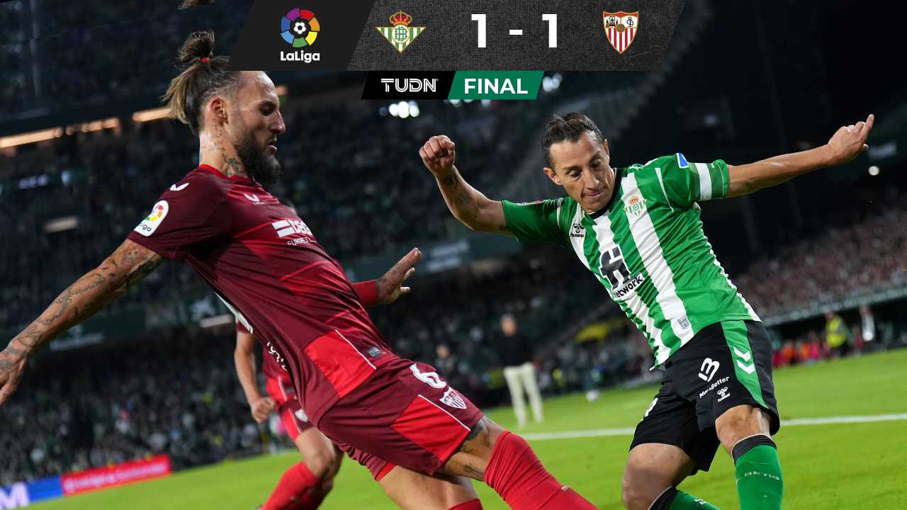 El mexicano Andrés Guardado juega 32 minutos con el Betis ante Sevilla ...