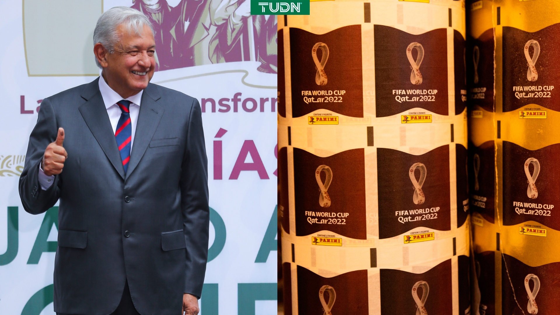 AMLO aparece en sobres del álbum Panini de Qatar 2022 como broma | TUDN ...