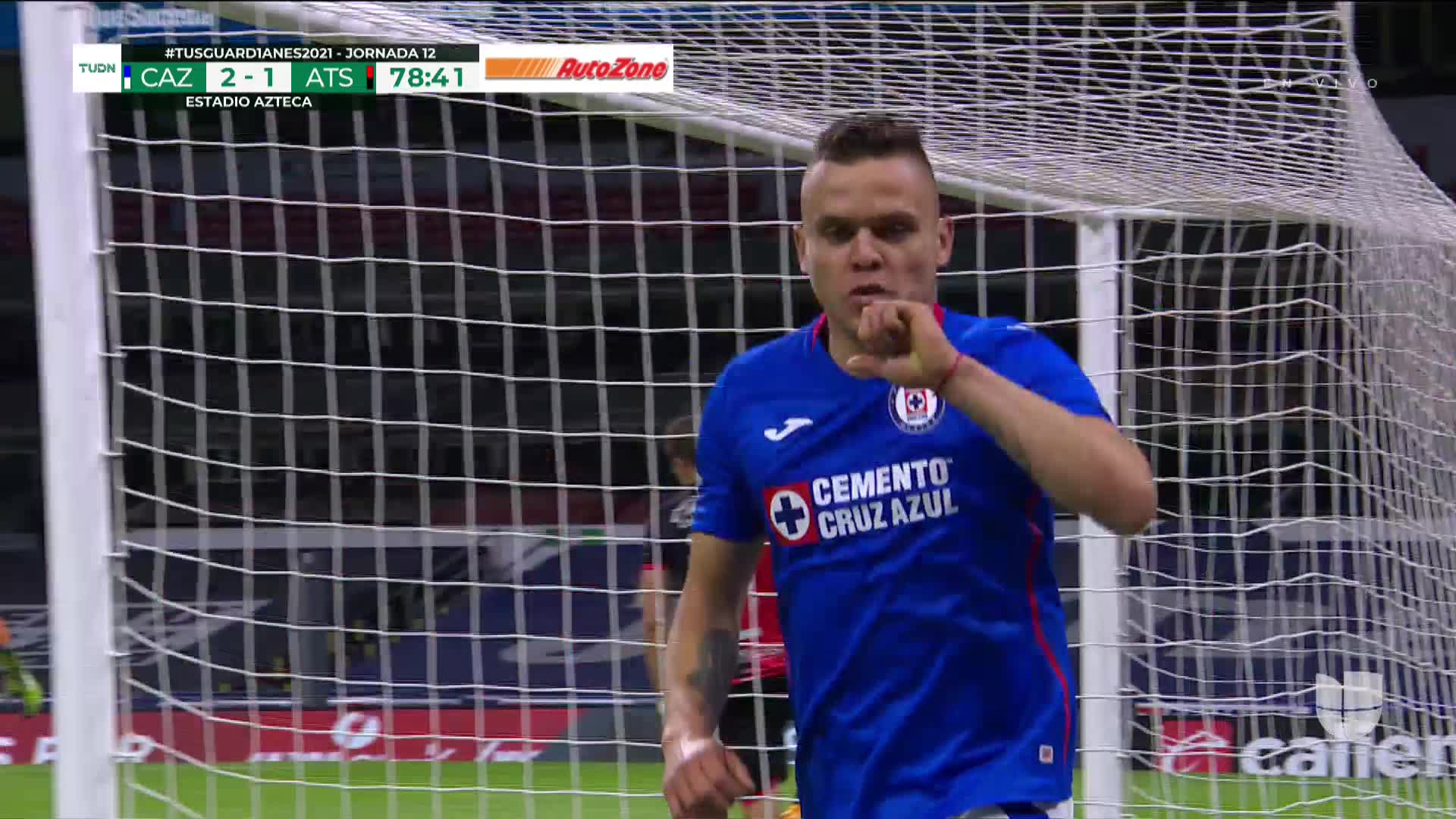 ¡GOOOL! Jonathan Javier Rodríguez Portillo anota para Cruz Azul ...