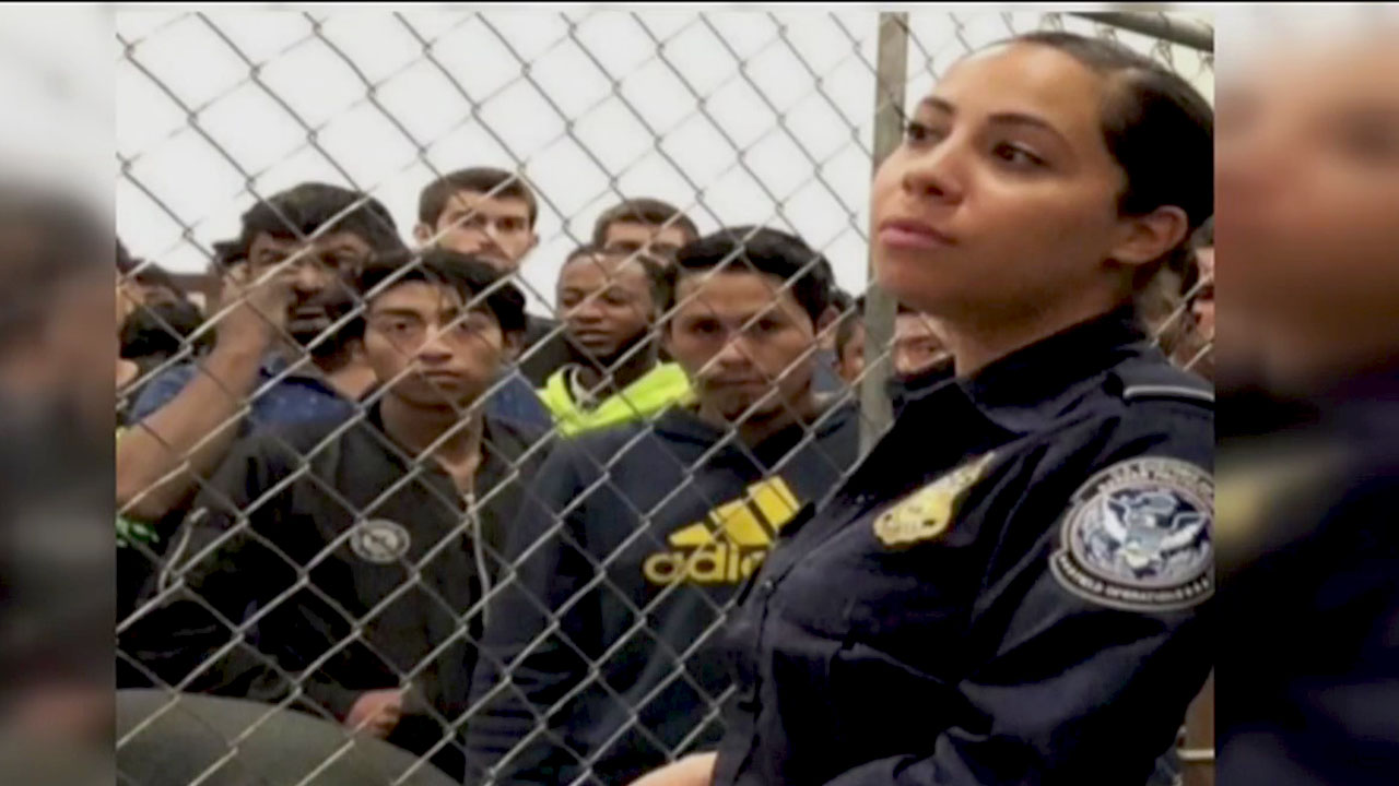 ICE agent’s photo goes viral and creates controversy for detention ...