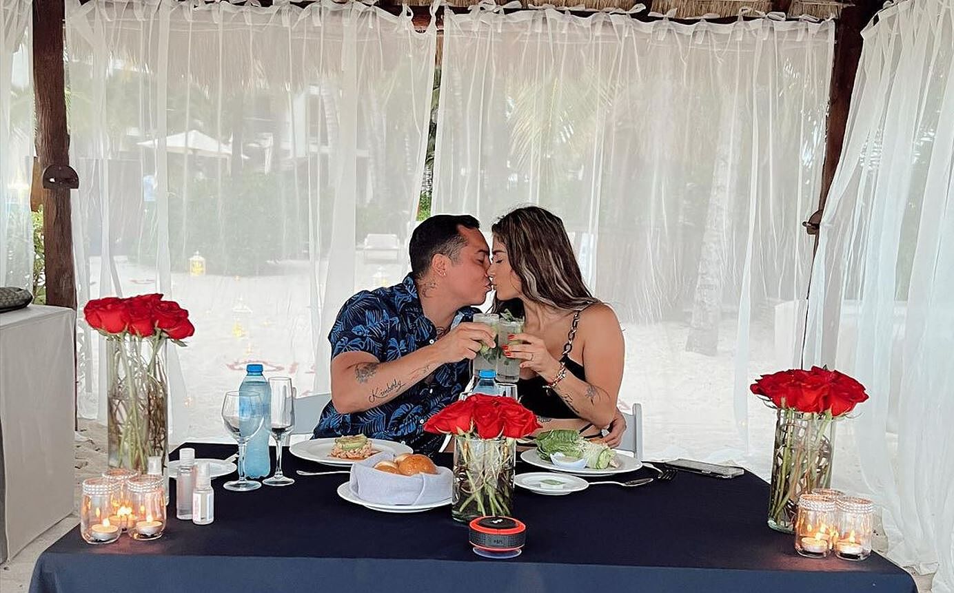 Edwin Luna y Kim Flores: Así fue su romántico viaje a la playa | Shows Qué News Bandamax | Bandamax