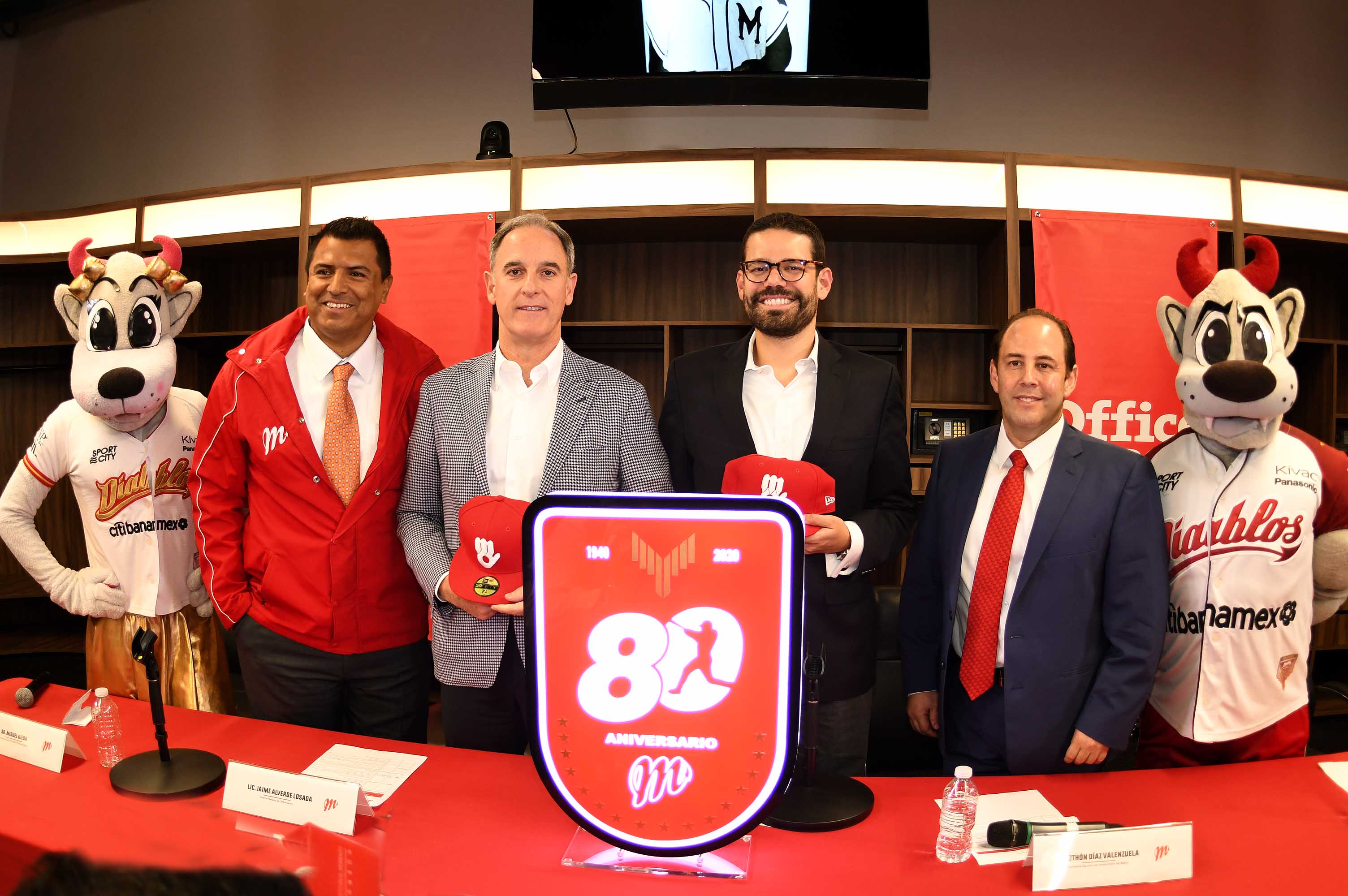 Diablos Rojos del México presenta logo de su 80 aniversario | TUDN Más ...