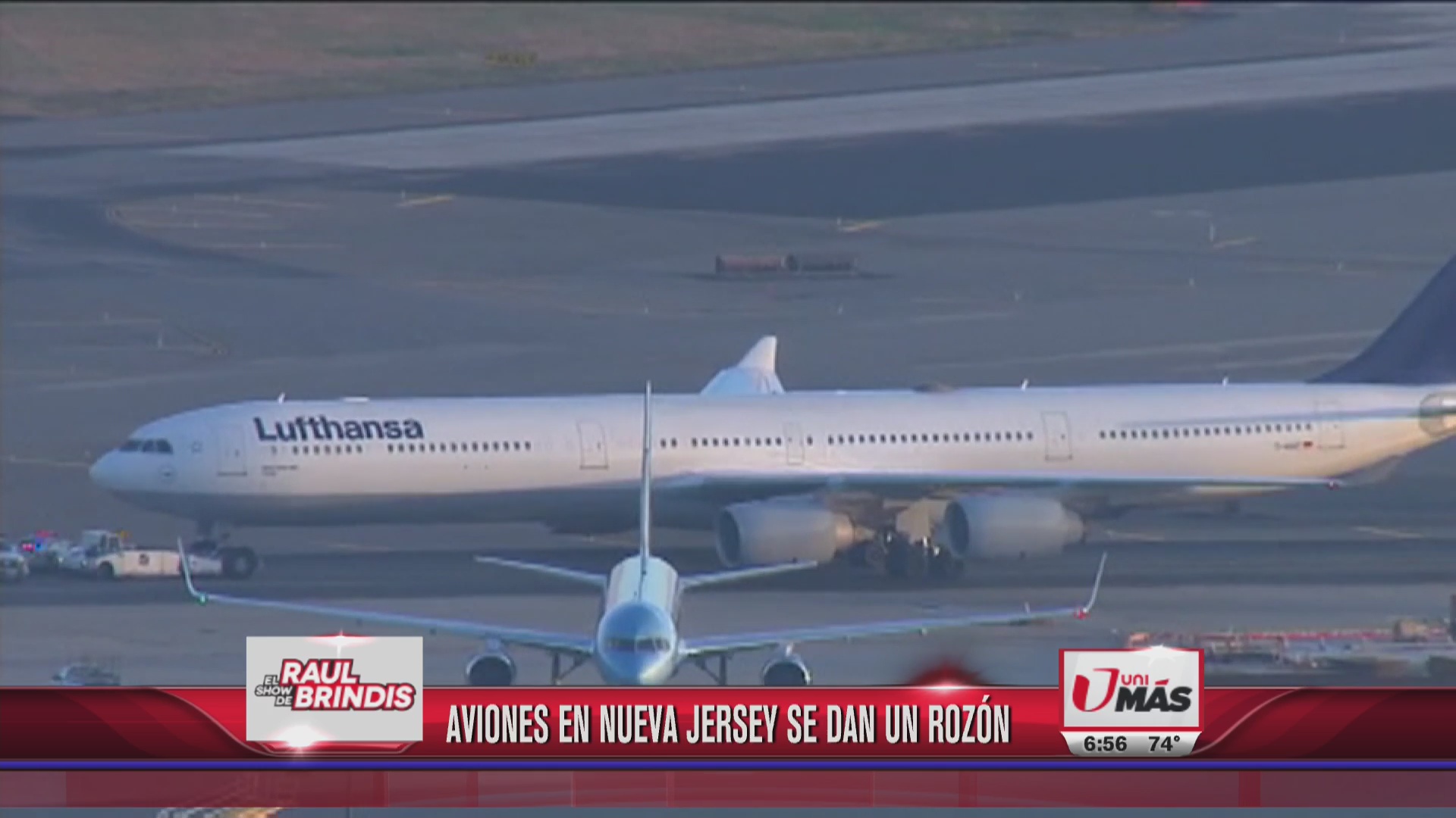 Aviones en Nueva Jersey se dan un rozón | Video | Univision Qué Buena ...