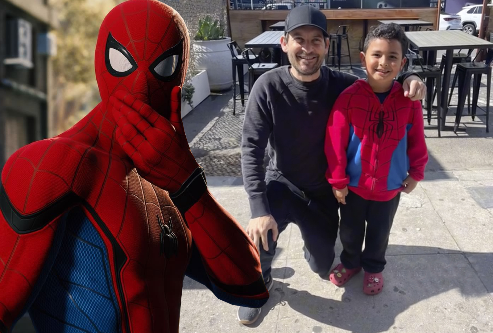 Mini fan de Spider-Man se topó con Tobey Maguire el día de su ...