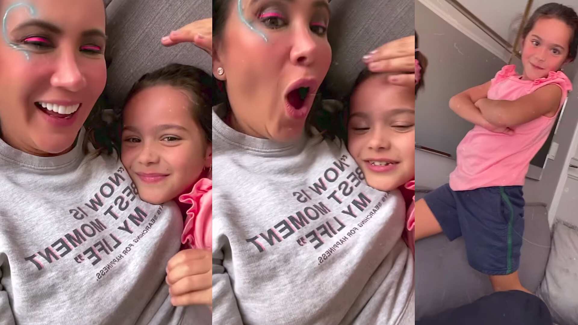 La hija de Mariazel la hace reír al decirle que le gustó cómo mueve la ...