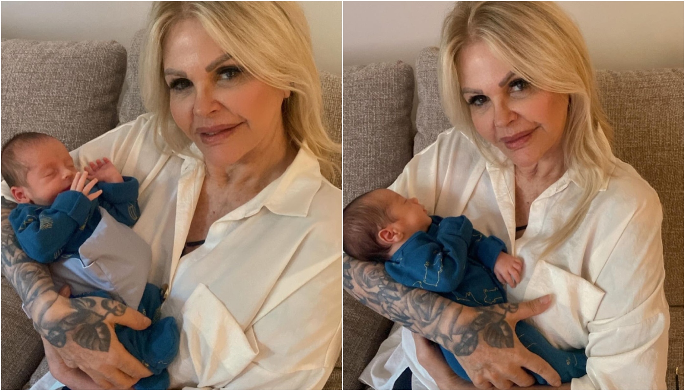 Monique Evans conhece os netos e registra momento com os gêmeos | Zappeando Celebs | Zappeando