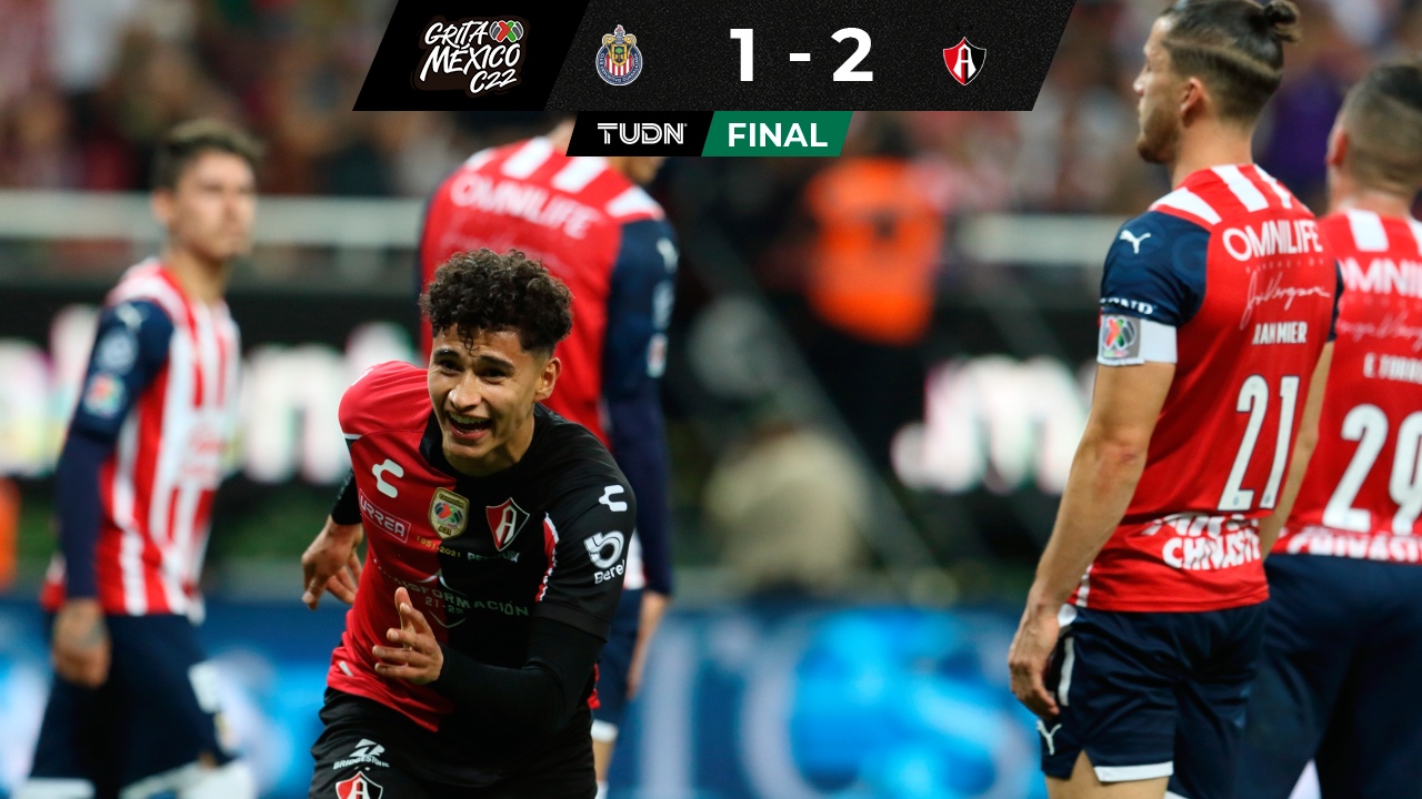 Chivas 1-2 Atlas, Cuartos de Final Ida Clausura 2022 Liga MX. Goles ...