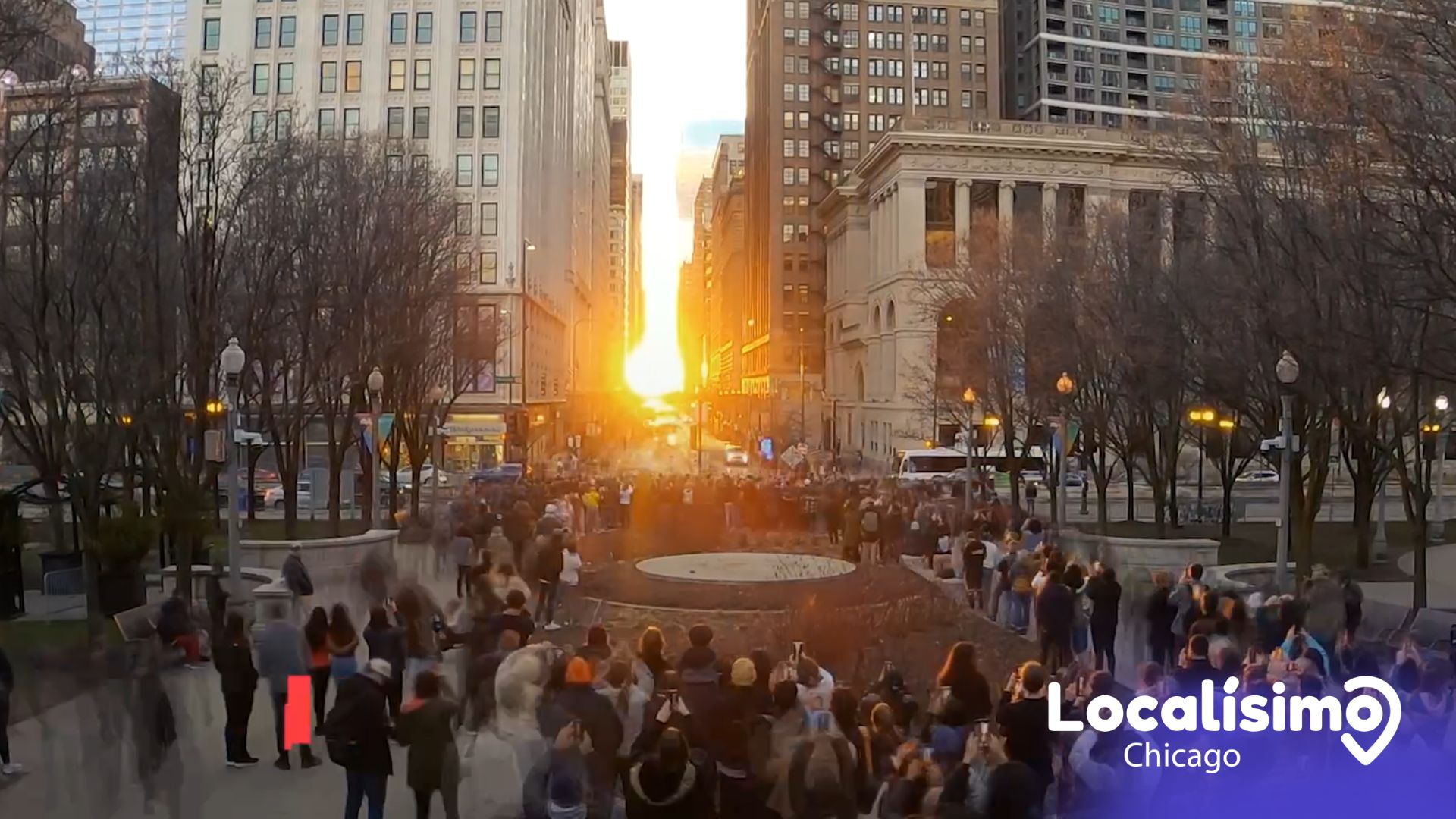 Chicagohenge 2025: espectáculo natural entre el sol y Chicago | Video ...