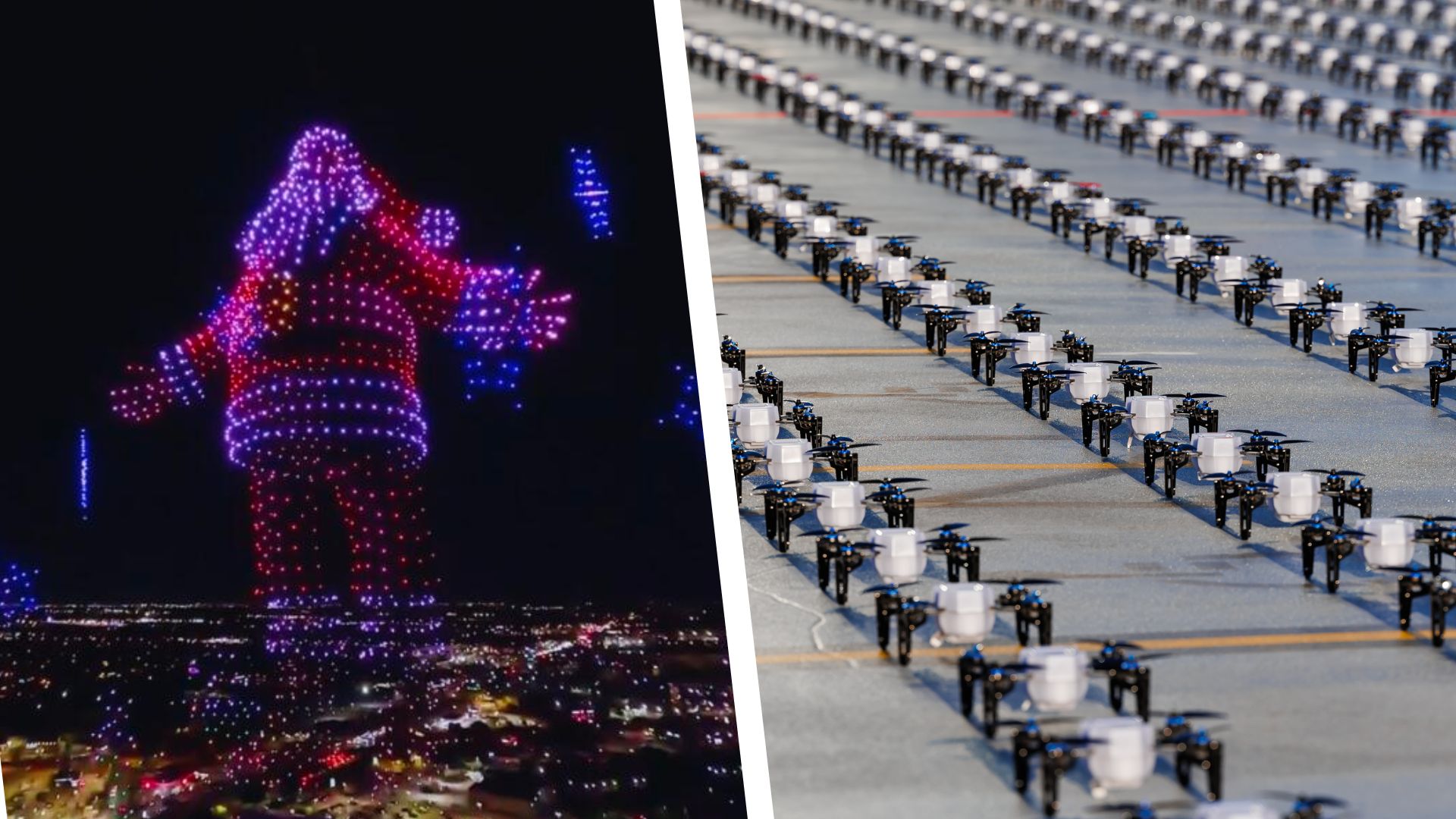 Texas se ilumina con un récord mundial de drones | Video | Univision 23 Dallas Ft. Worth KUVN ...