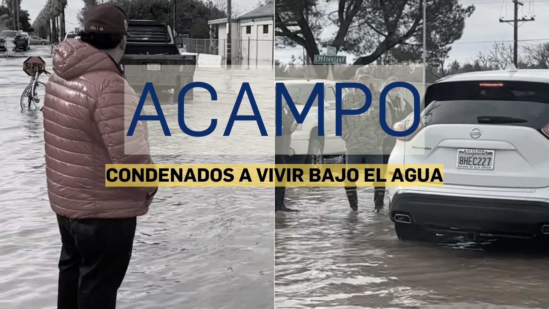 Por qué se inunda la ciudad de Acampo, California, cada vez que llueve ...