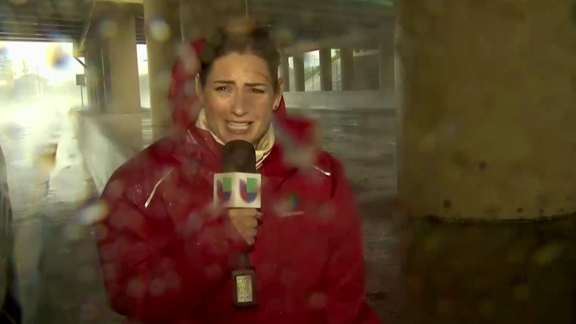 Así vivió Michelle Galván el huracán Irma, reportando desde las calles ...