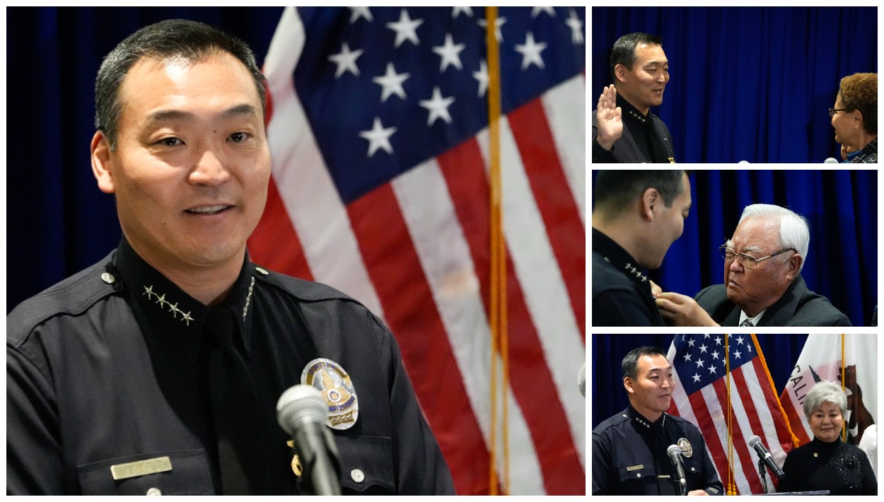 Dominic Choi jura como jefe interino de la policía de Los Ángeles con ...
