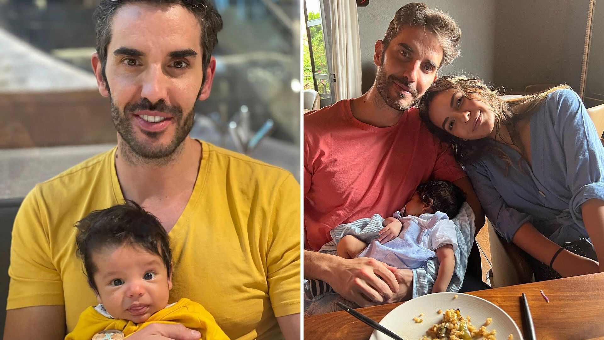 Pedro Prieto y su bebito no se ponen de acuerdo para tomarse una selfie ...