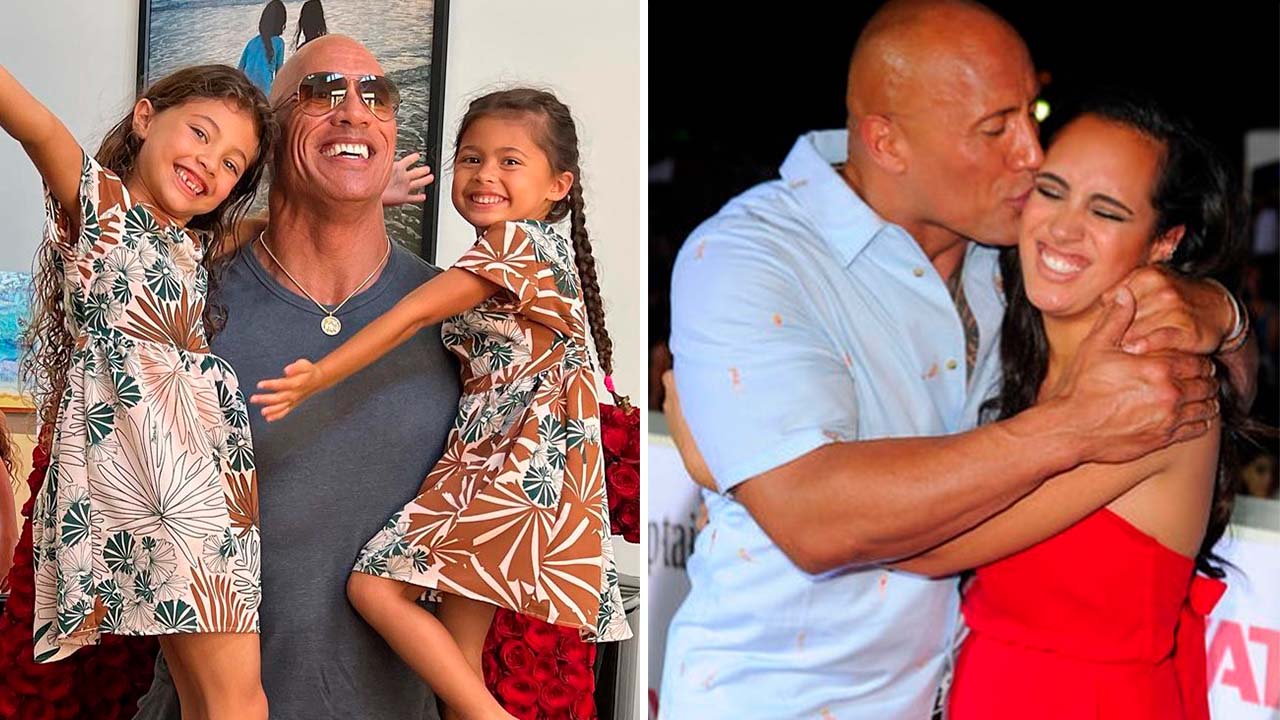 La Roca ya no es el hombre que crees, sus hijas lo transformaron ...