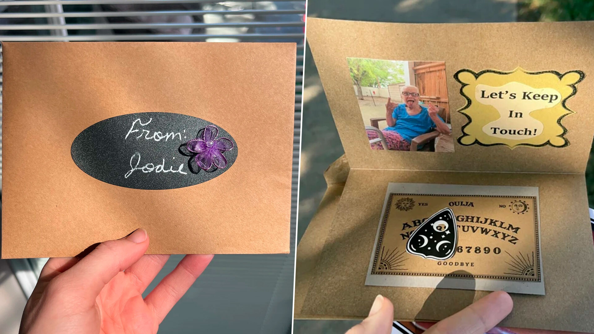 Jodie Perryman murió, pero dejó unas tablas de güija como regalos para ...