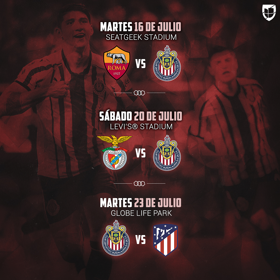 Chivas International Champions Cup Schedule and Rivals : LigaMX