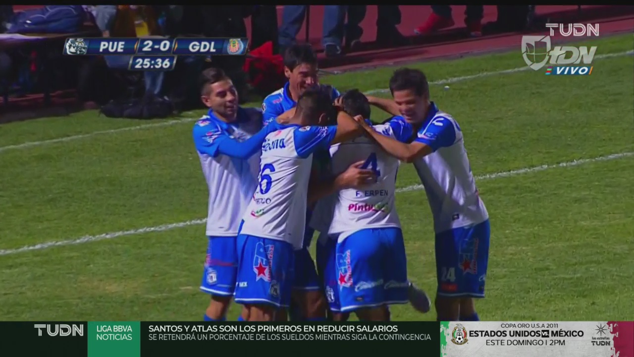 Puebla vs Chivas - Luis Gabriel Rey anota de cabeza | Deportes Copa MX ...