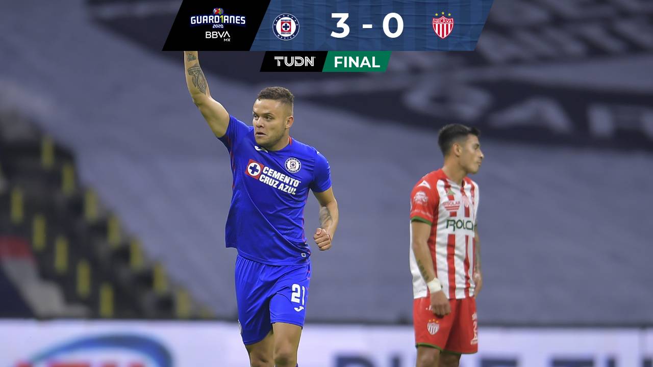 Cruz Azul no tiene empacho en golear al Necaxa en el Azteca | TUDN Liga ...