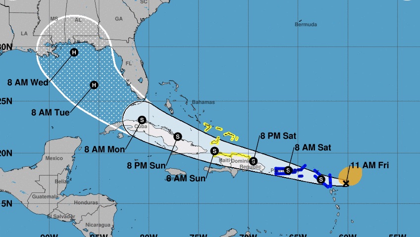 La tormenta tropical Laura se desplaza ligeramente al sur y Miami-Dade ...