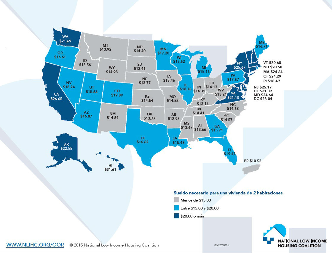 Mapa: ¿Qué salario mínimo se necesita para alquilar en tu estado ...