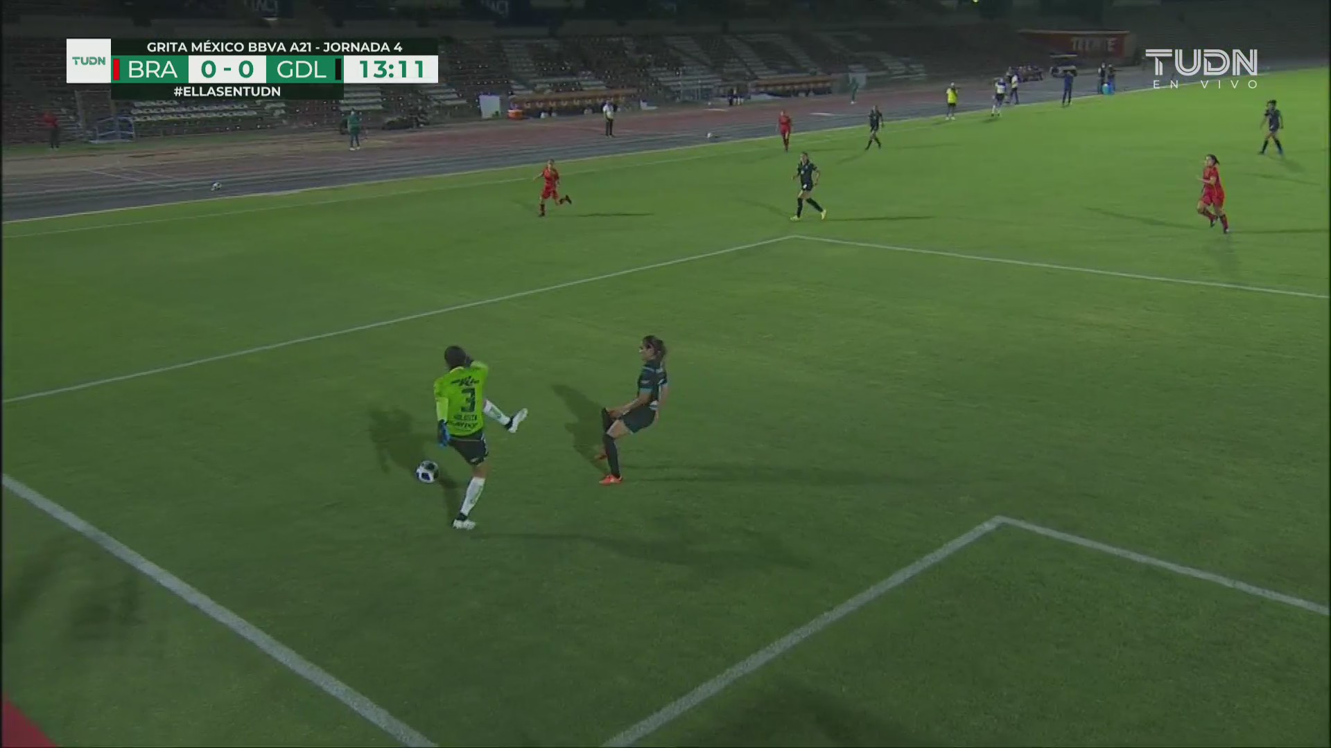 ¡Grave error! La portera de Bravas pierdé el balón y casi les cuesta ...