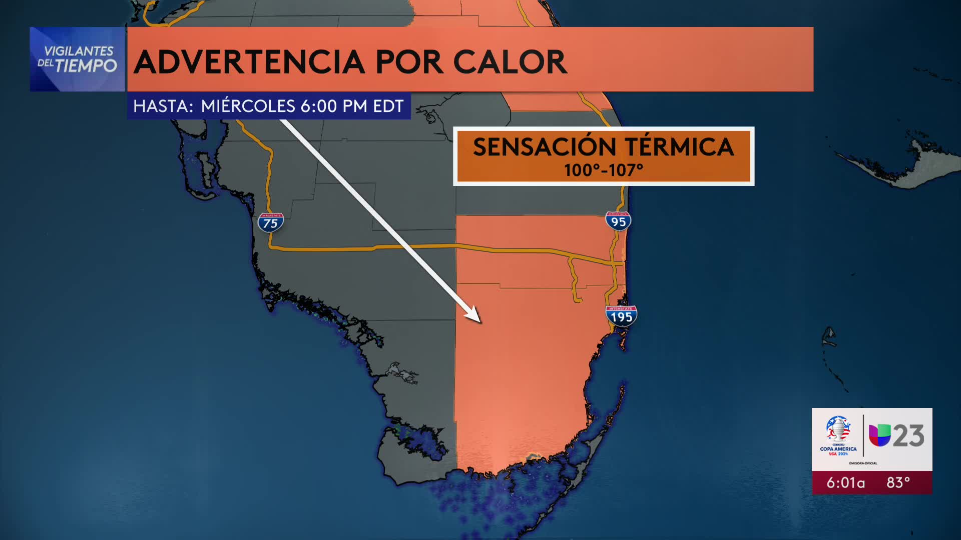 Nueva advertencia de calor en el sur de Florida: sensación térmica ...
