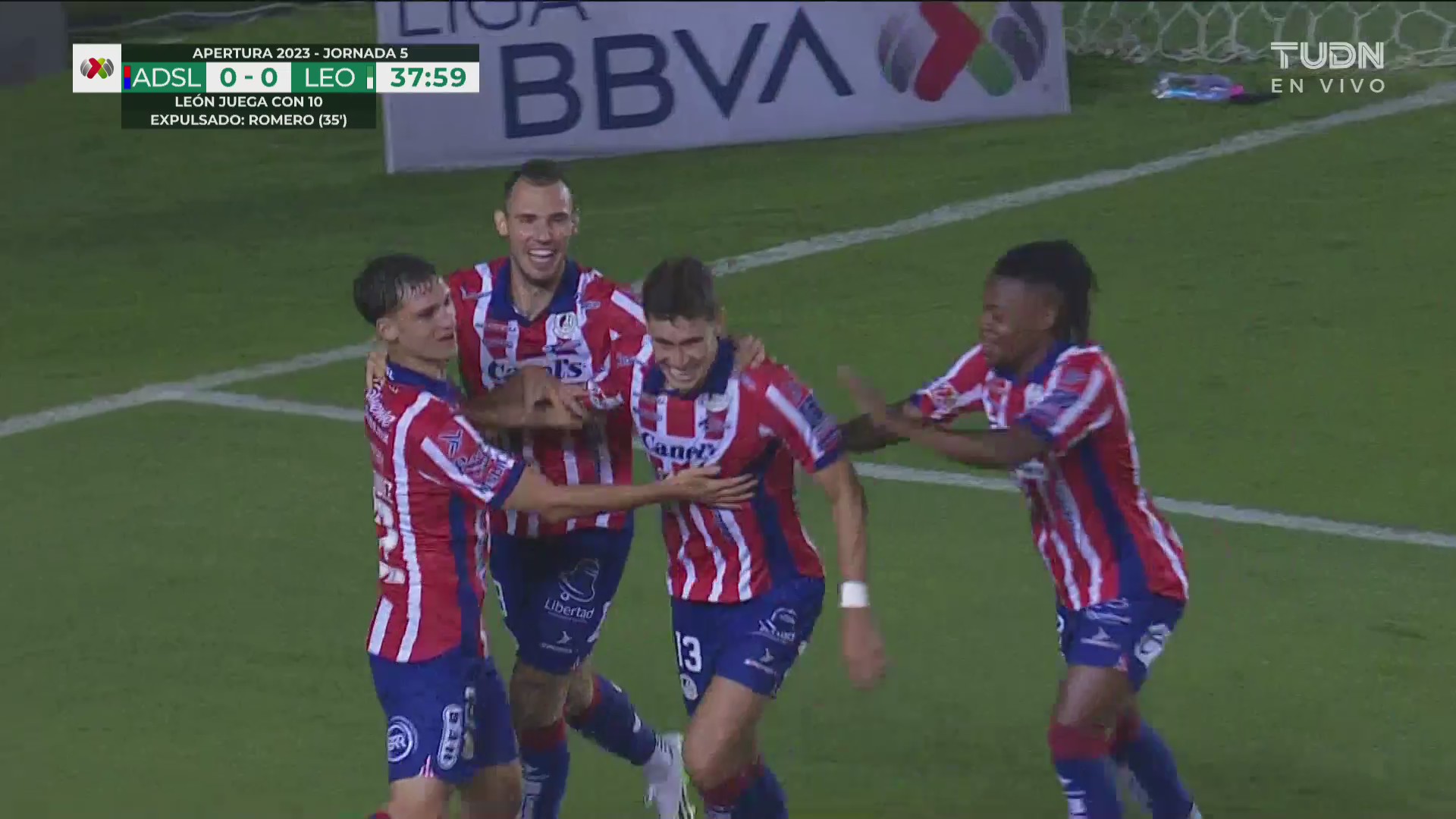 ¡Gol de San Luis! Dourado define abajo para el 1-0 sobre León | TUDN Liga MX | TUDN