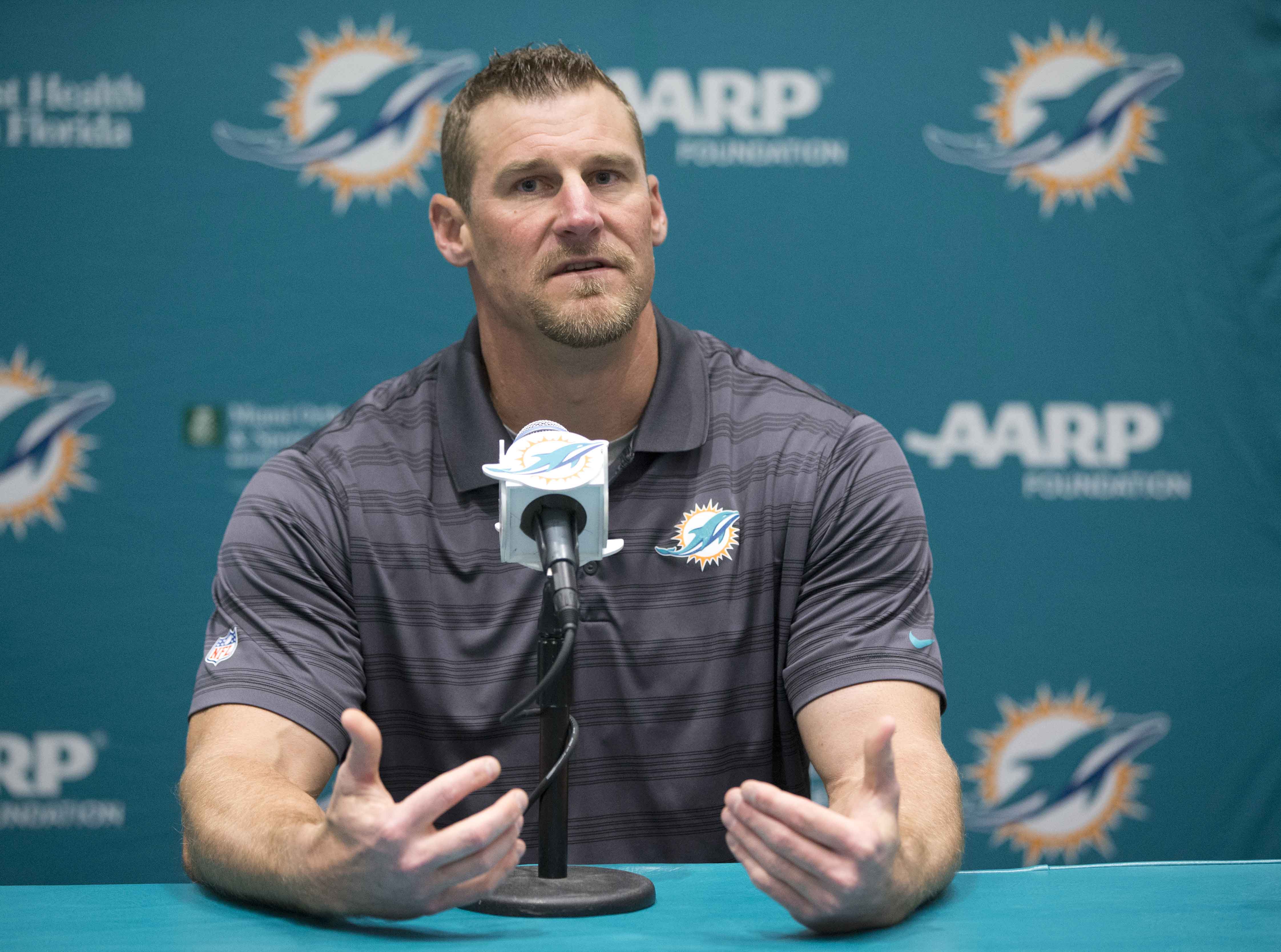 Dan Campbell al ser presentado como coach interino de Miami: Tengo que ...