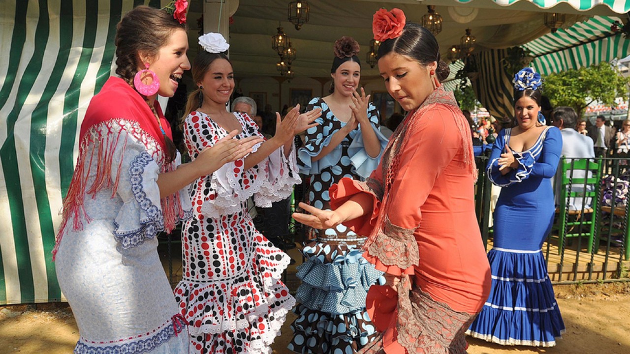 The Seville Fair, one of the most colorful annual celebrations in ...