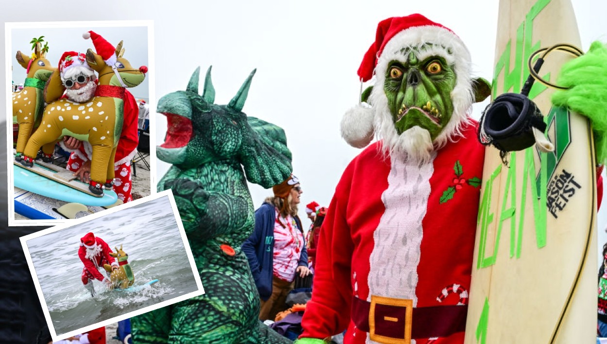 Cocoa Beach, donde Santa Claus llega en tablas de surf y uno que otro ...