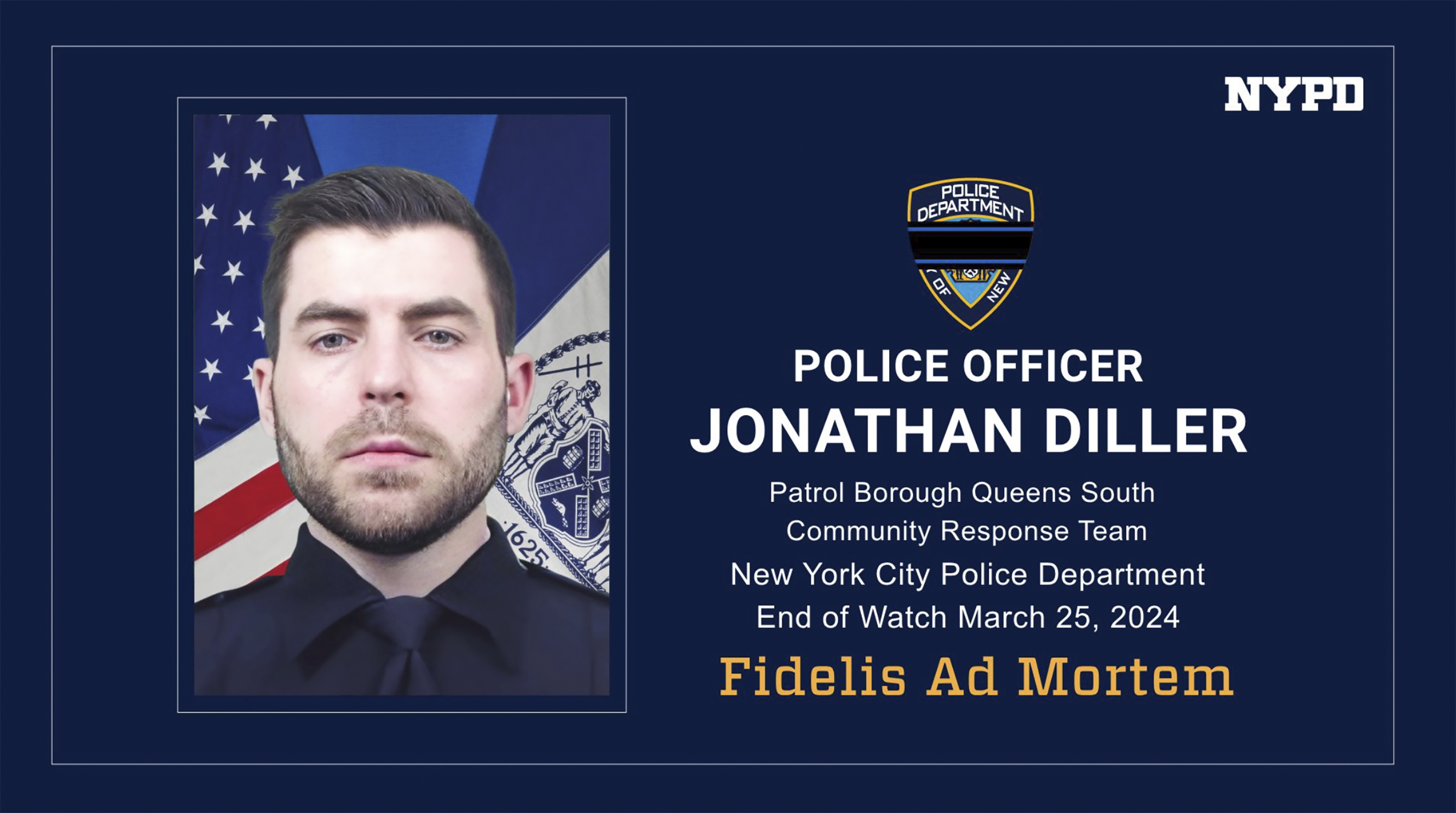Jonathan Diller, oficial de NYPD, era un padre abnegado de un bebé y un ...