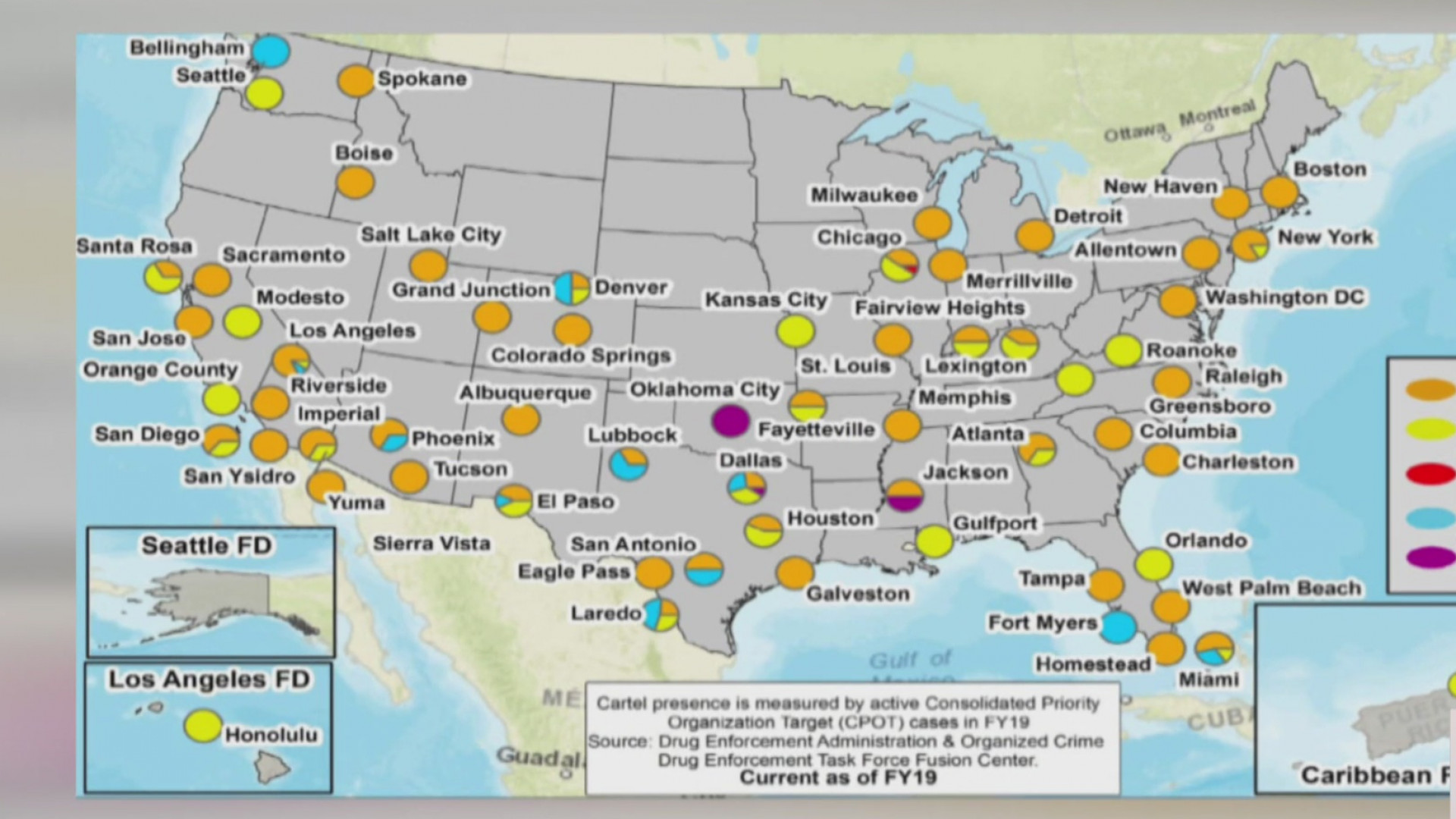 La DEA revela los cárteles que tienen más presencia en Arizona | Video ...