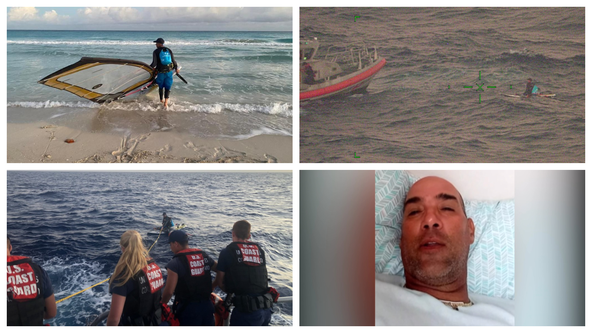 Buzo cubano Elian López narra su dura travesía en windsurf para llegar ...