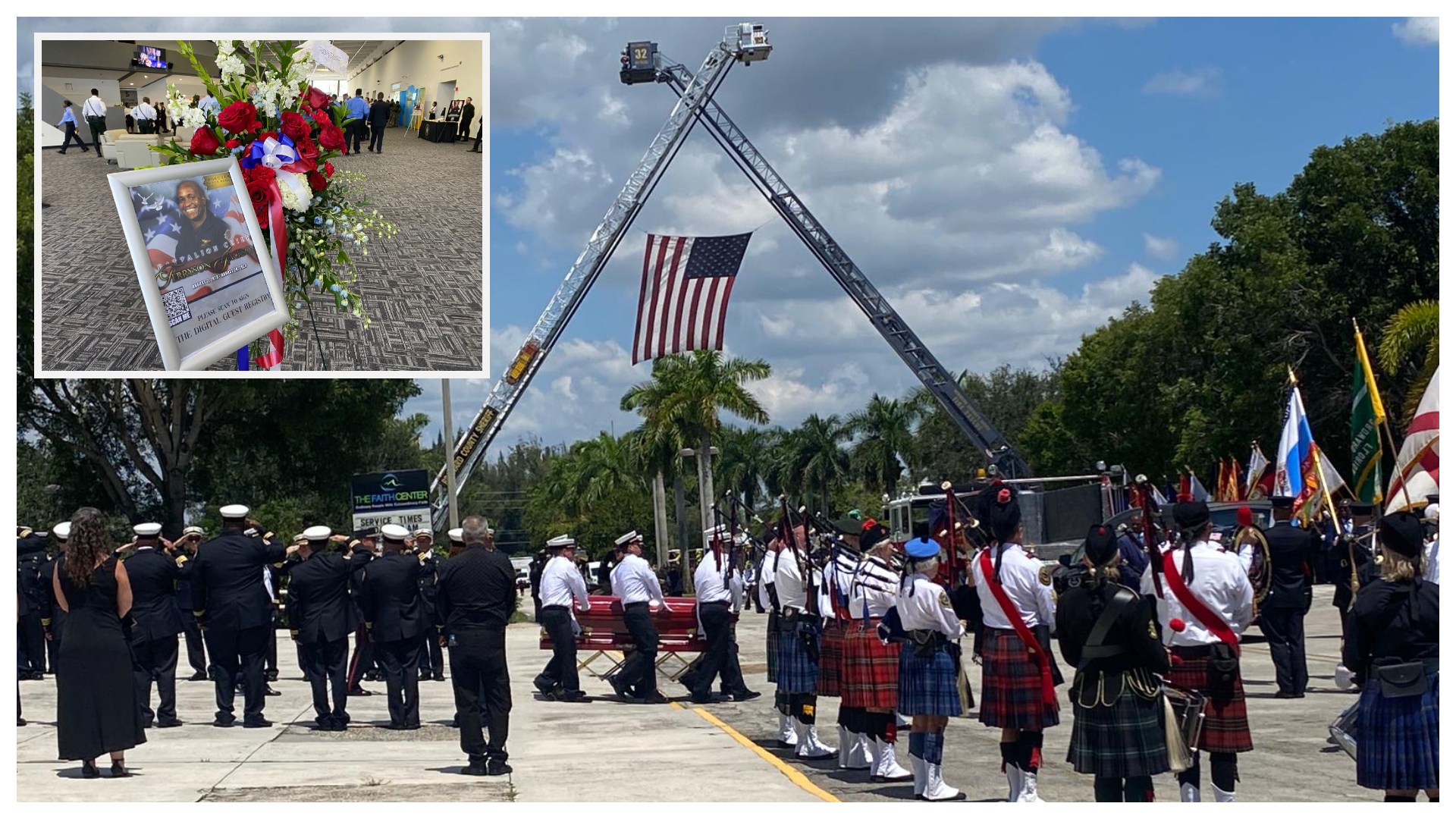 Dan último adiós a Terryson Jackson bombero de Broward que murió en ...