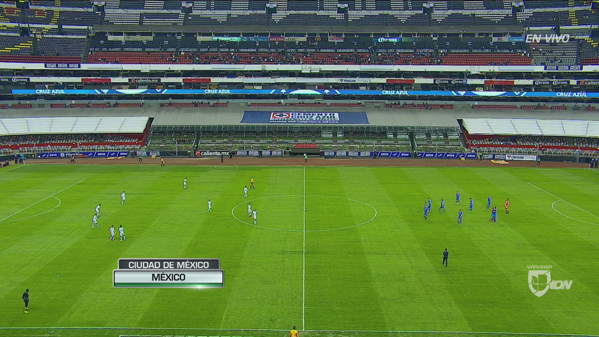 ¡Máquina sin pasajeros! Así es la soledad del Estadio Azteca para el ...