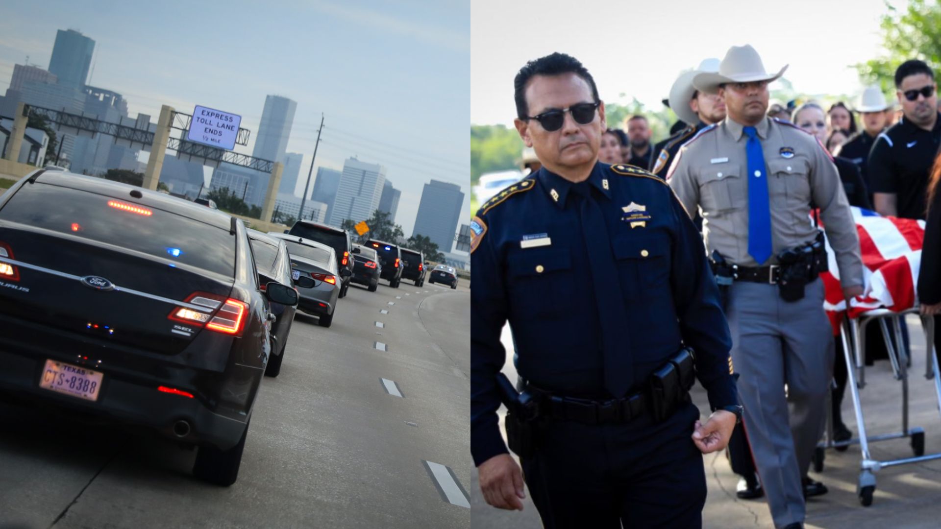 Autoridades del condado Harris rinden homenaje al oficial hispano ...