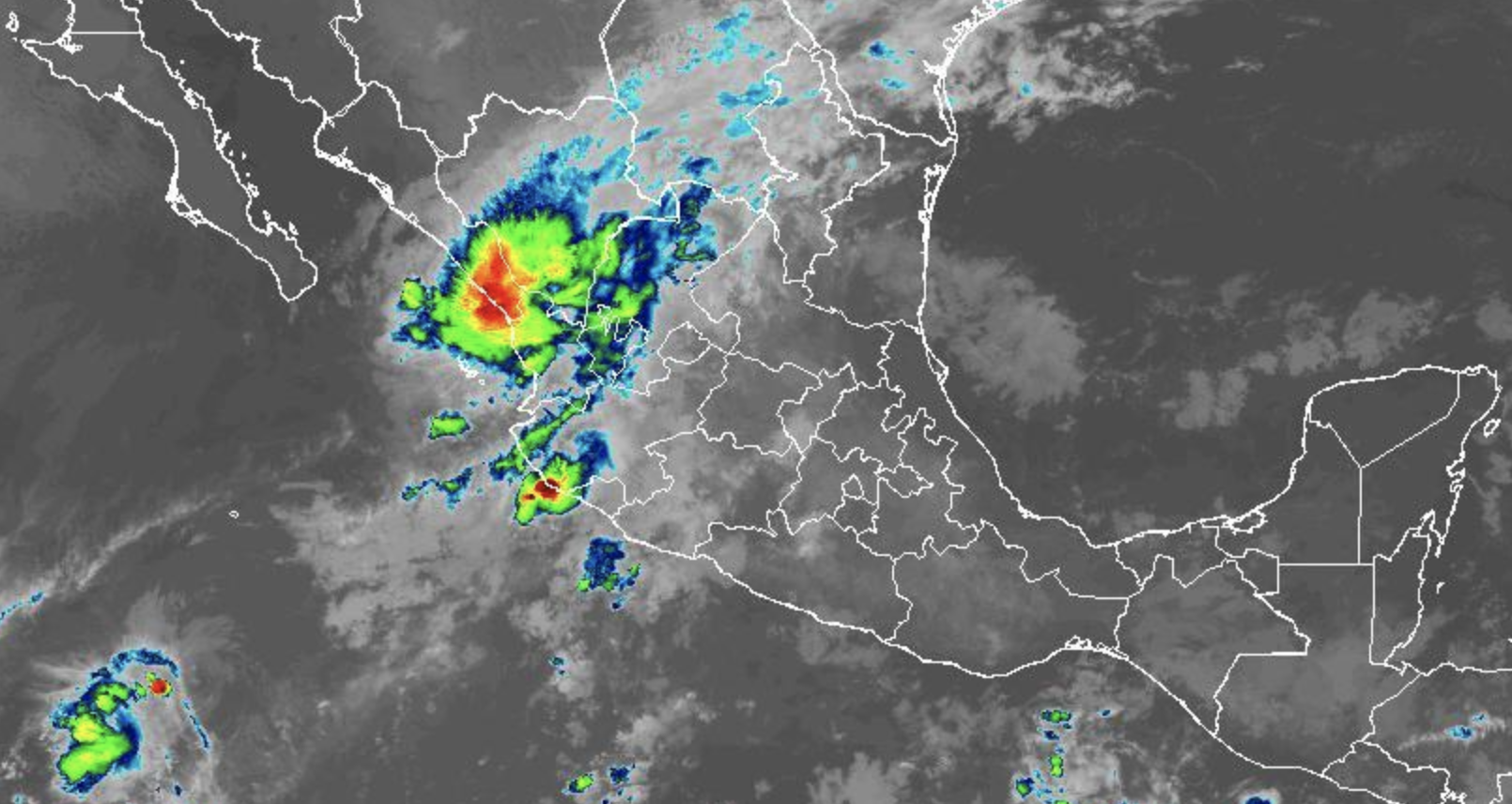 Huracán Orlene toca tierra en la costa de México, cerca del límite ...