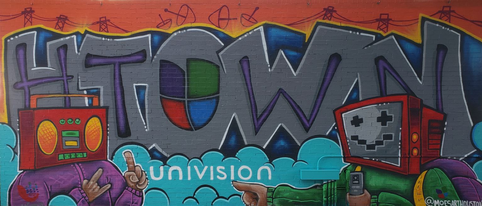 Crean mural en honor a Univision 45 Houston | Video | Univision 45 ...